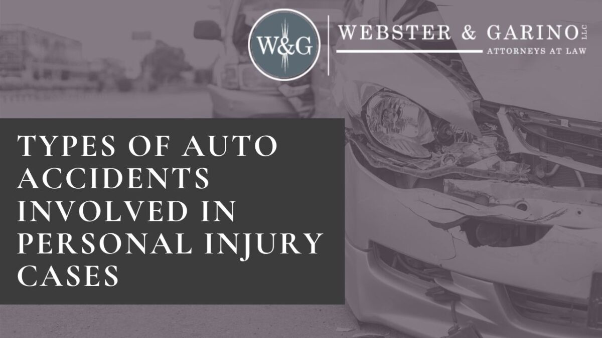 Types of Auto Accidents Involved in Personal Injury Cases
